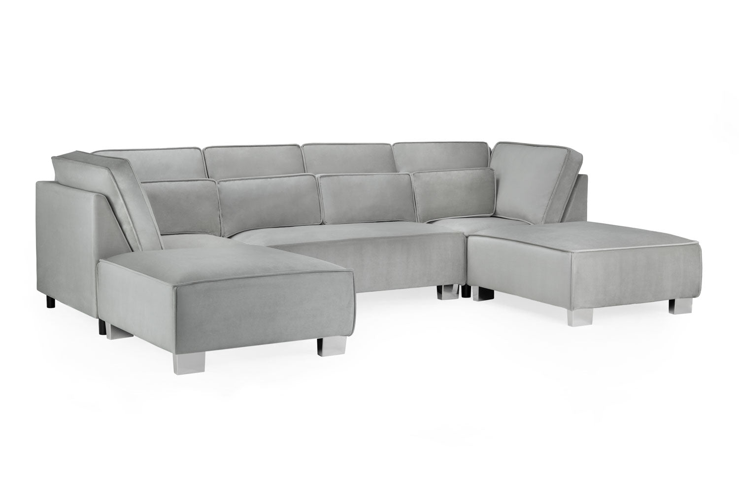 Sloane Sofa Grey U Shape Corner – Hull Sofas Ltd